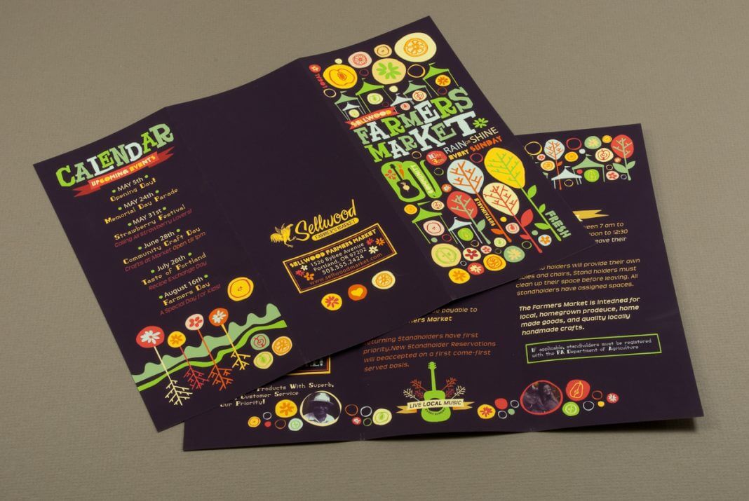 8 Contoh Desain Brosur Kreatif Sebagai Inspirasi - Uprint.id