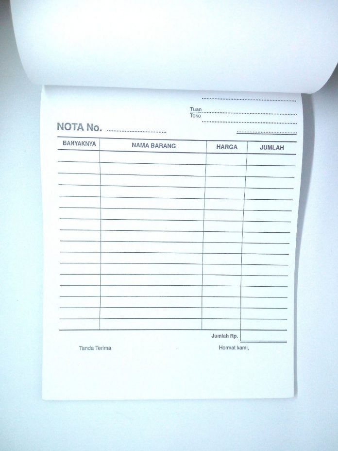 Contoh Nota yang Dapat Anda Gunakan untuk Transaksi - Uprint.id