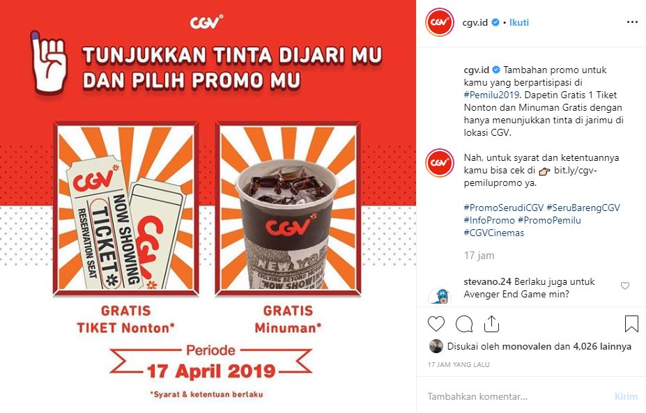 Promo Pemilu yang Perlu Diketahui. Siap-Siap Antre!! - Uprint.id