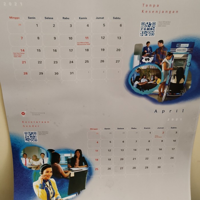 Terkuak Kenapa Kalender Bank Selalu Menggunakan Gambar Aktivitas ...