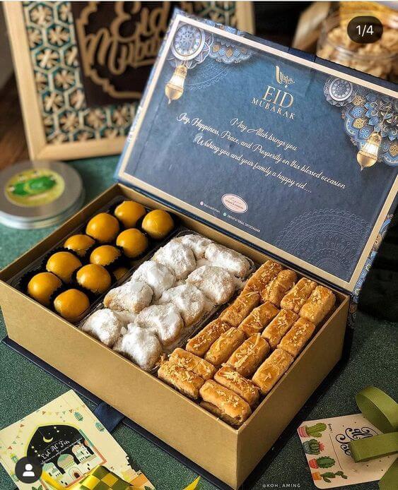 Hampers Lebaran Low Budget dengan Box Hampers Hard dari Uprint sebagai ...